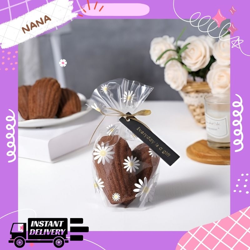 Jual PLASTIK COOKIES DAISY 10x15 /15X23Cm/ PLASTIK CUPCAKE BENING DAISY ...