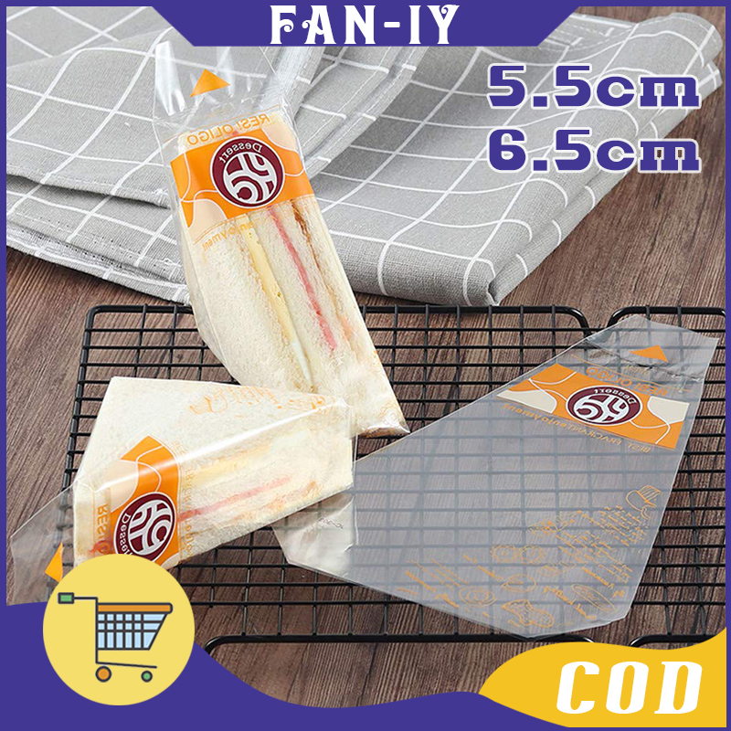 Jual Plastik Roti Sandwich Praktis 100 Pcs / Box Sandwich Segitiga ...