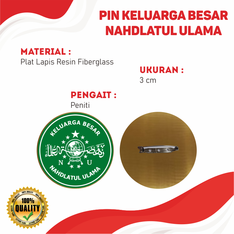 Jual Pin Keluarga besar Nahdlatul Ulama Bros NU - Ukuran 3 cm | Shopee ...
