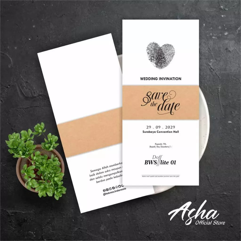 Jual SAMPLE UNDANGAN NIKAH ASHA - SAMPLE CETAK UNDANGAN PERNIKAHAN ...