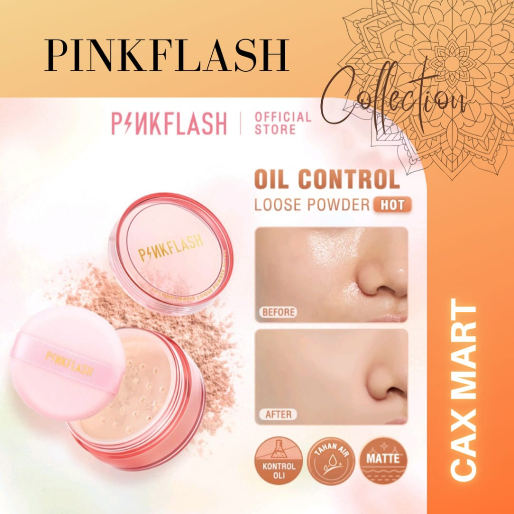 Jual PINKFLASH Oil Controller Loose Powder Bedak Matte | Shopee Indonesia