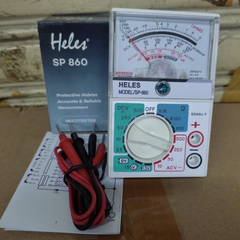 Jual Tester Heles SP-860 Multitester multimeter Avometer Analog ...