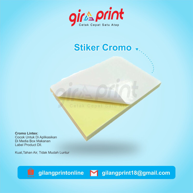 Jual STIKER A3+ ( BAHAN CROMO ) | Shopee Indonesia