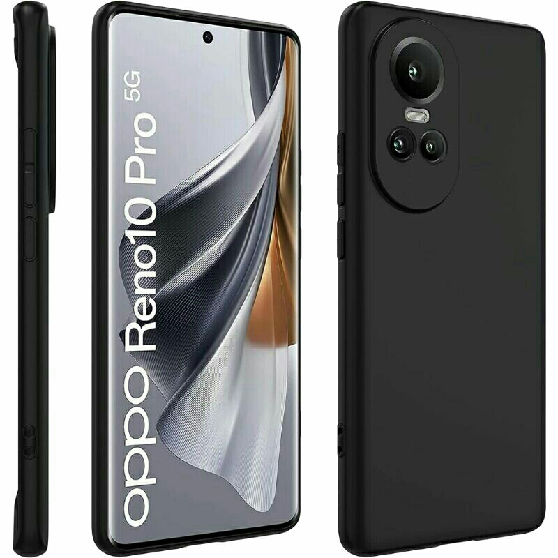 Jual Oppo Reno 10 Pro 5G Case Softcase Black Matte Camera Protection ...