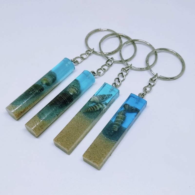 Jual Gantungan Kunci / Keychain Resin Art Mini Beach / Pantai | Shopee ...