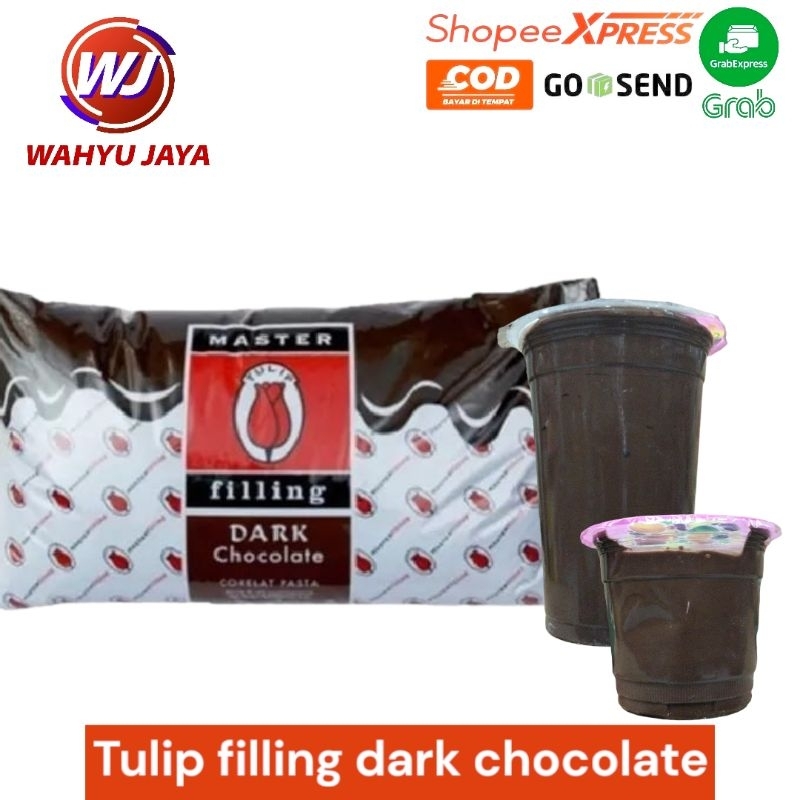 Jual tulip filling dark chocolate 250gram-500gram | Shopee Indonesia