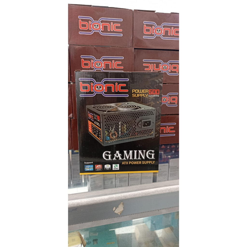 Jual PSU BIONIC 500 WATT / Power Suplay Bionic 500watt 24 pin fan 12 ...