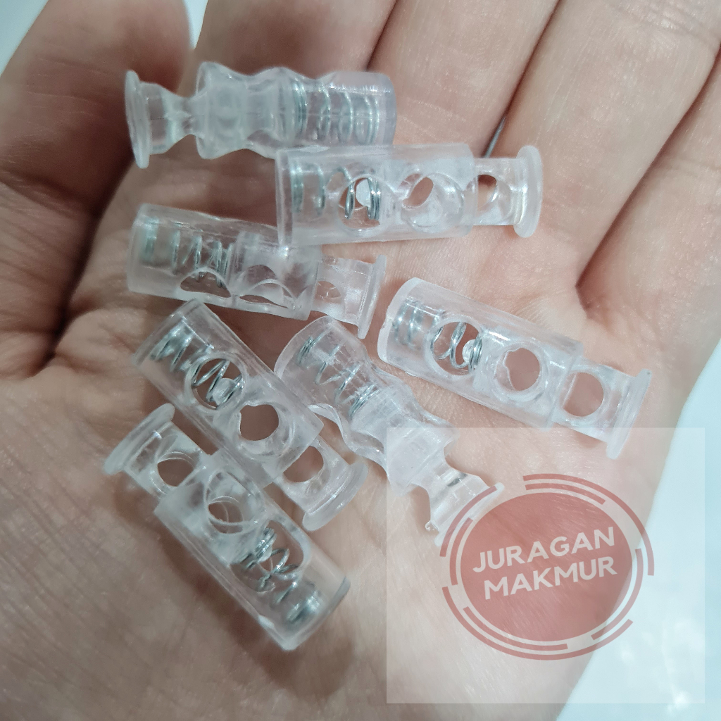 Jual [100pcs] Stopper Botol Plastik Bening 2,5cm - Stopper Tali 2 ...