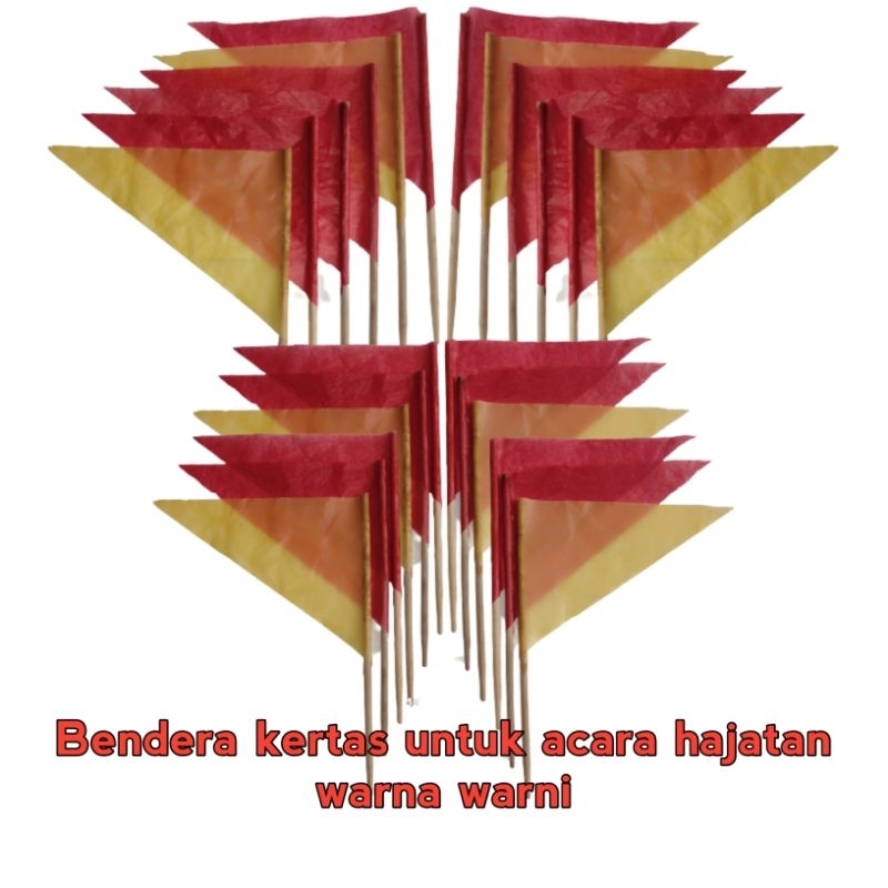 Jual Bendera kertas untuk acara hajatan, maulid dan acara acara lainya ...