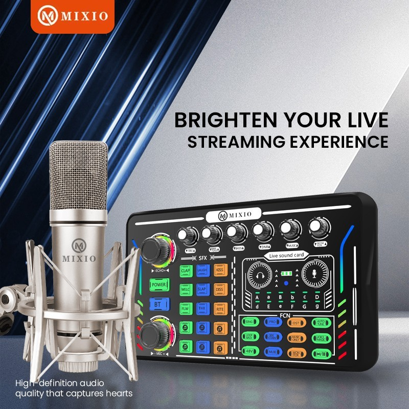 Jual MIXIO TL-18 48V PAKET Soundcard Mikrofon Live Streaming Premium ...