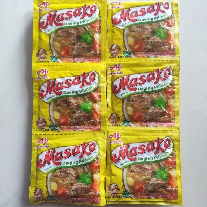 Jual Masako Penyedap Rasa Masakan Sapi Renceng Isi 12 Sachet Shopee