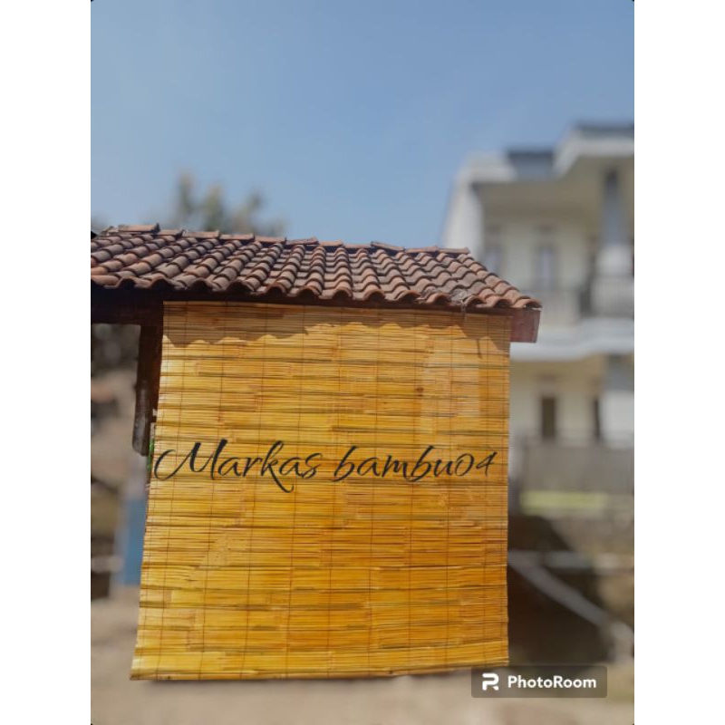 Jual PEROMO!tirai bambu udah di vernis 2 meter x 2 meter tirai teras ...