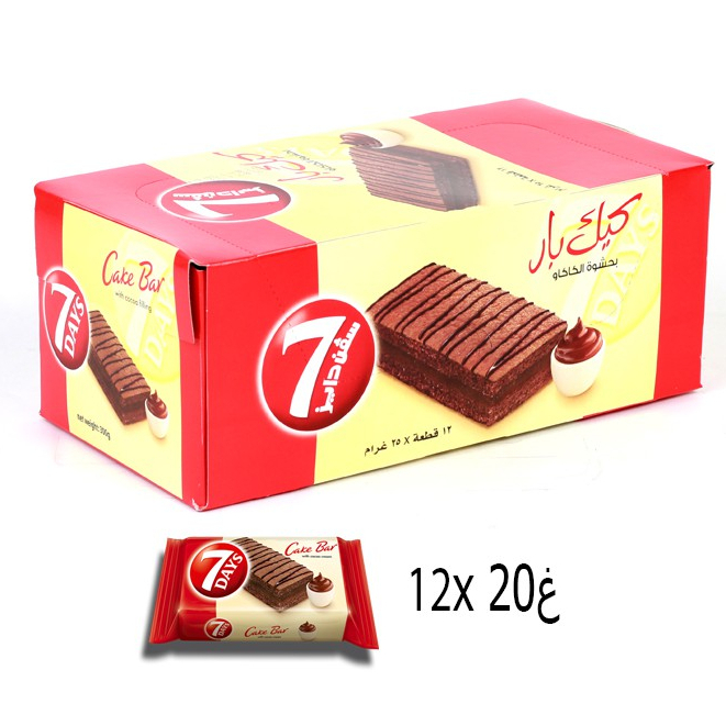 Jual Ready stock Roti 7days Cake Bar Strawberry Vanilla Coklat | 7 days ...