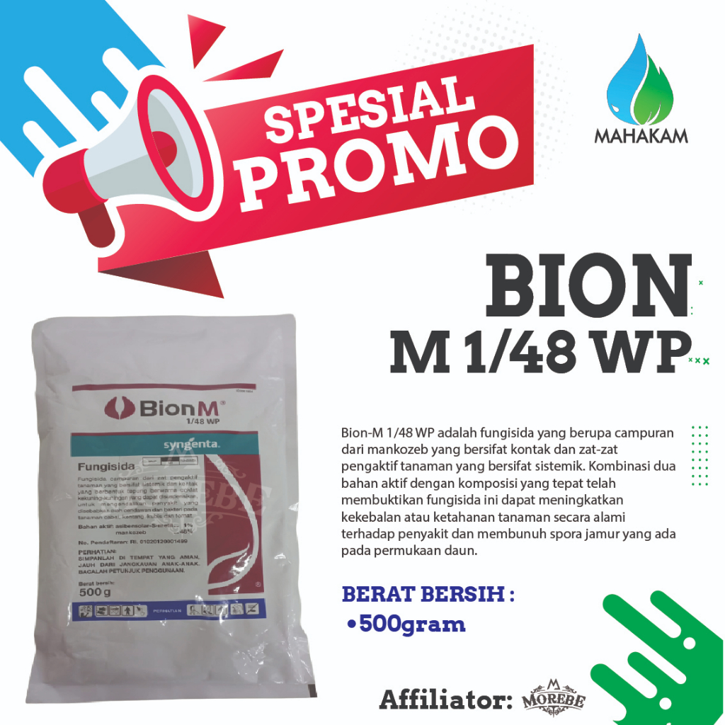 Jual BION M 1/48 WP Fungisida Untuk Busuk Buah dan Daun | Shopee Indonesia