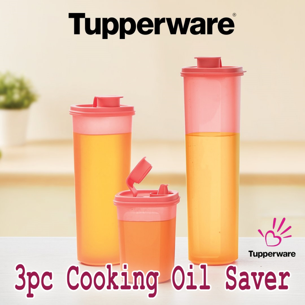 Jual TUPPERWARE COOKING OIL SAVER 3pc Set Botol Minyak | Shopee Indonesia