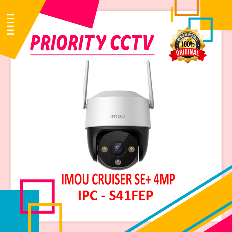 Jual CCTV IP Smart Wireless Imou Cruiser SE+ 4MP IPC-S41FEP Two-way ...