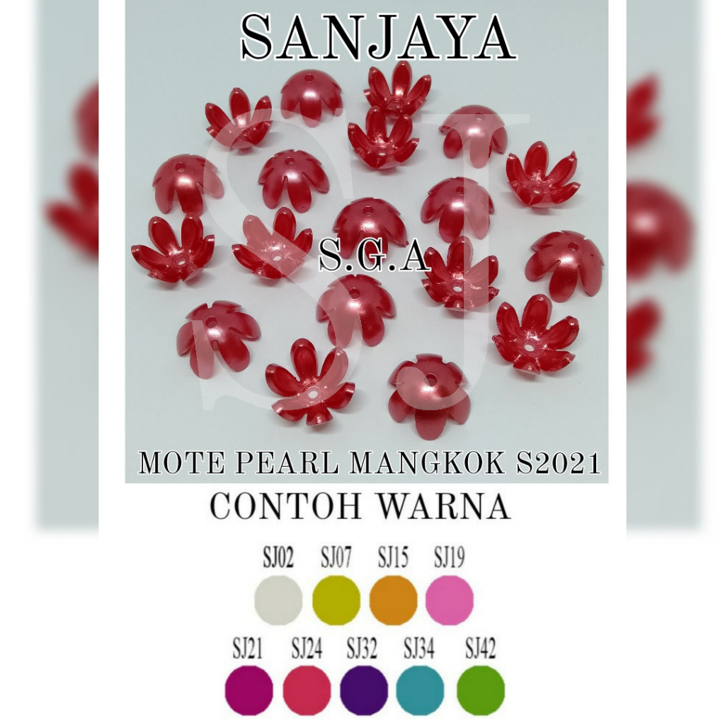 Jual Hasans / Mote Pearl / Manik Kelopak Mahkota / Manik Mangkok ...
