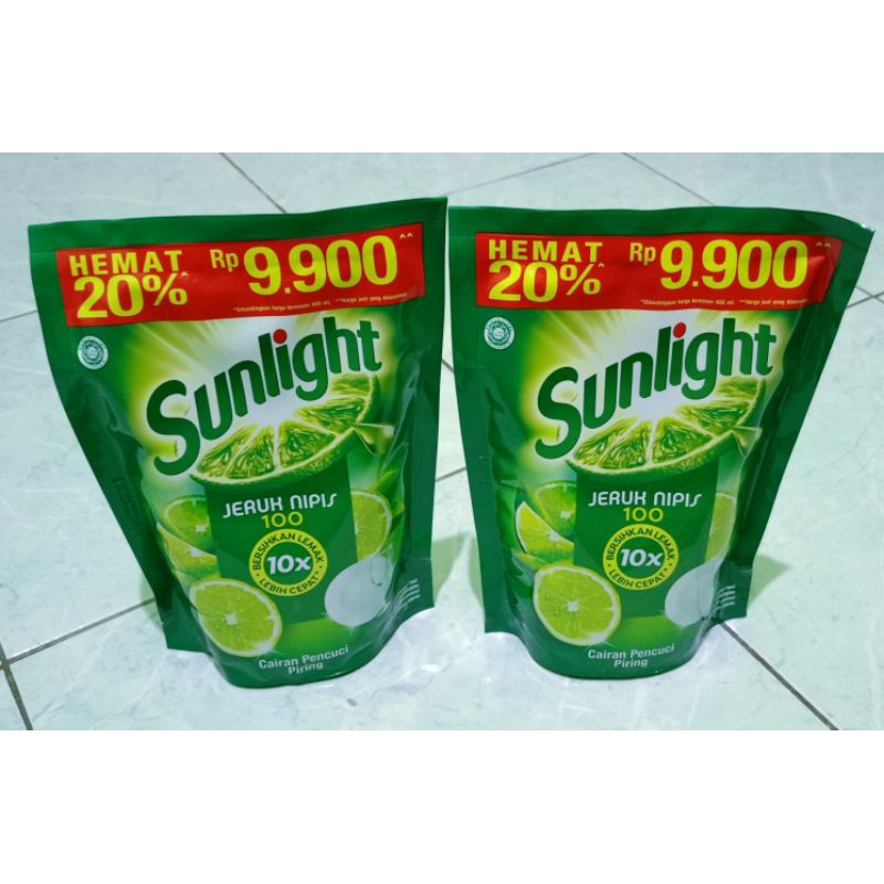 Jual Paket 2 pouch Sunlight 460 ml | Shopee Indonesia