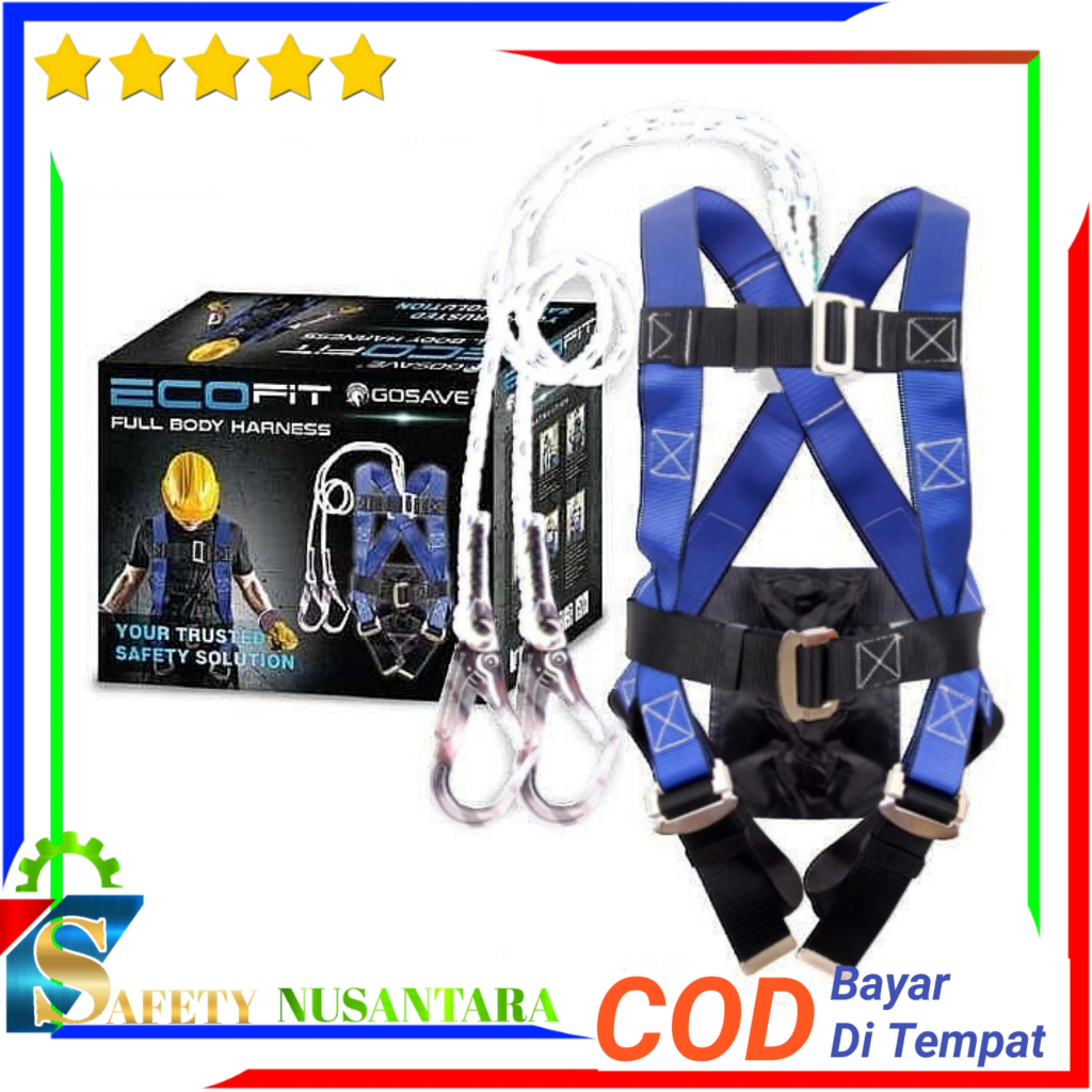 Jual Safety Harness / Full Body Harness Double Hook GOSAVE Ecofit ...