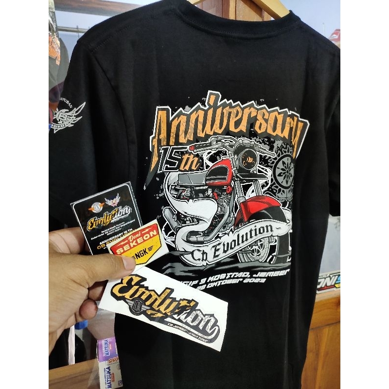 Jual kaos CB evolution anniversary 15 tahun | Shopee Indonesia