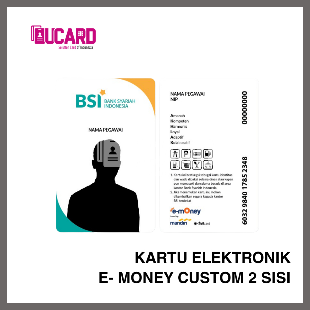 Jual CETAK KARTU ELEKTRONIK ETOLL CUSTOM / DESAIN ETOLL / EMONEY CETAK ...