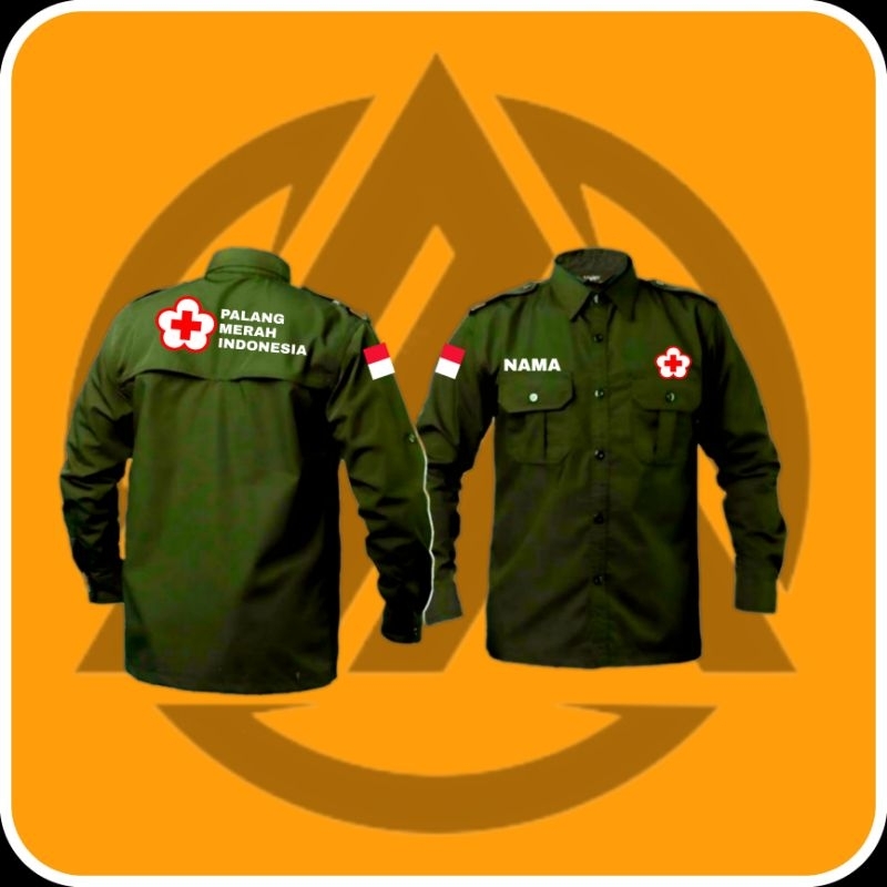 Jual KEMEJA PALANG MERAH INDONESIA//KEMEJA PMI | Shopee Indonesia