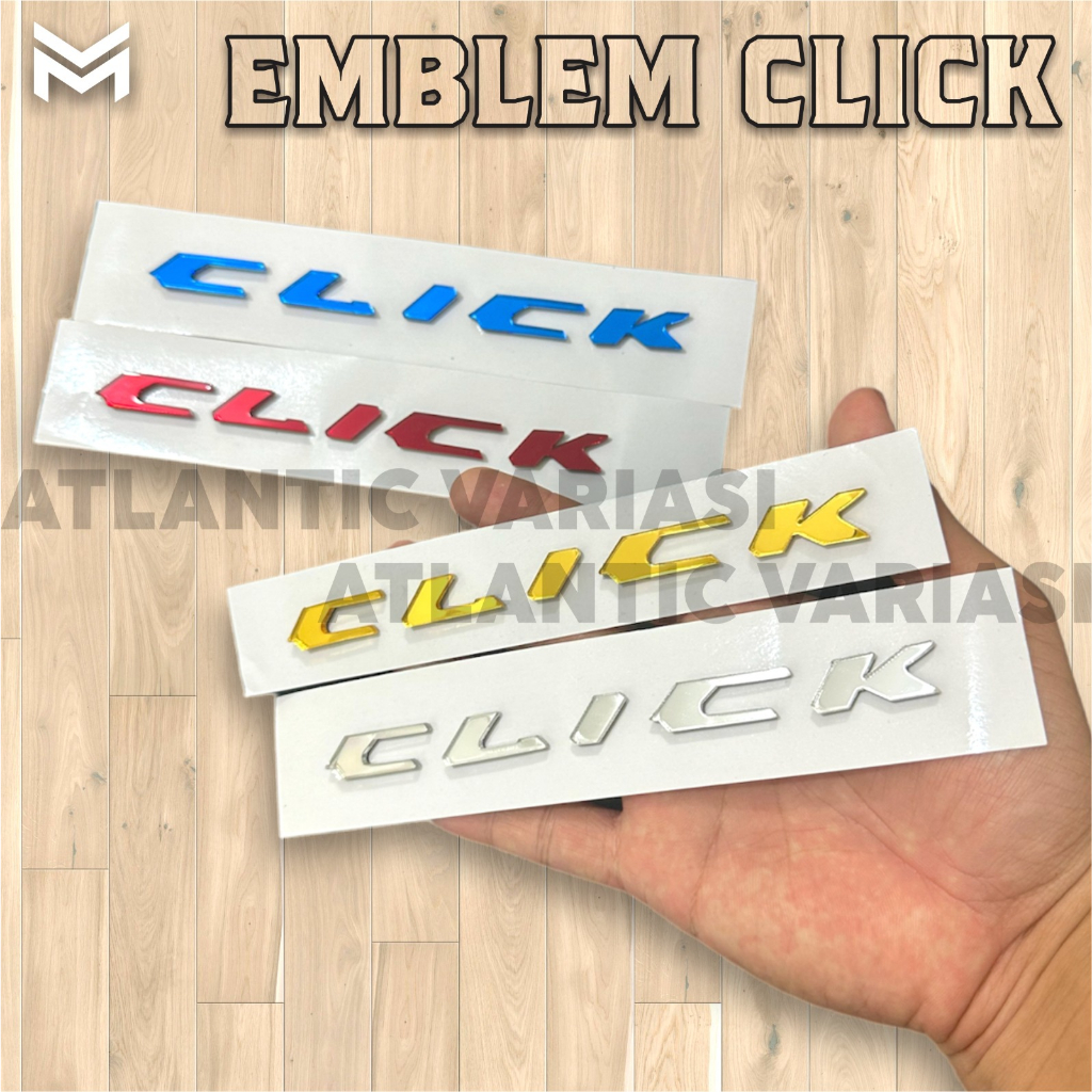 Jual SET EMBLEM CLICK LOGO TIMBUL CLICK EMBLEM LOGO CLIK 3D KANAN KIRI ...