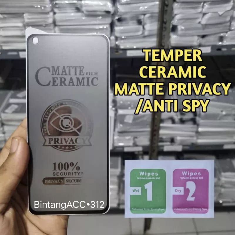 Jual Tempered Ceramic Matte Privacy | Anti Spy All Type REALME | Shopee ...
