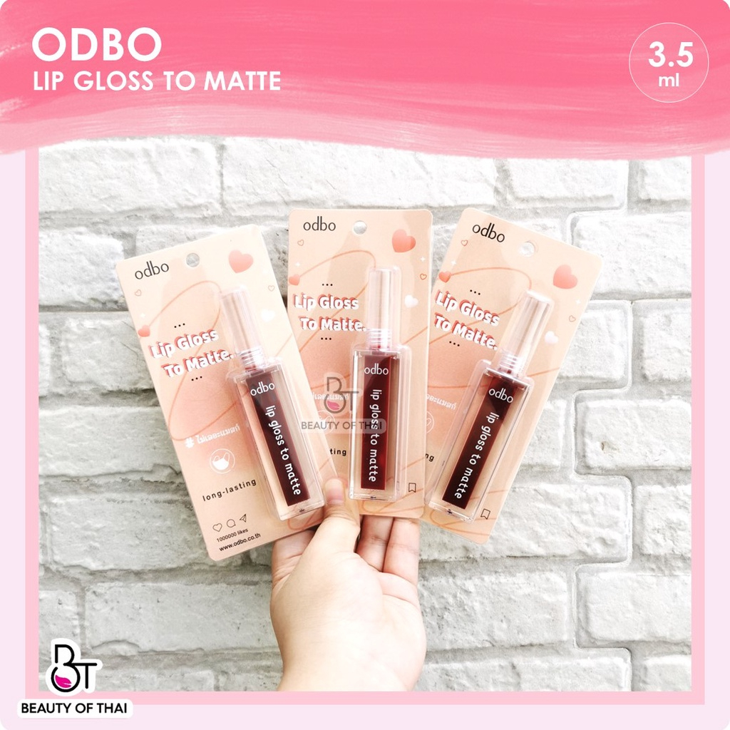 Jual ODBO LIP GLOSS TO MATTE THAILAND - RIASAN BIBIR | Shopee Indonesia