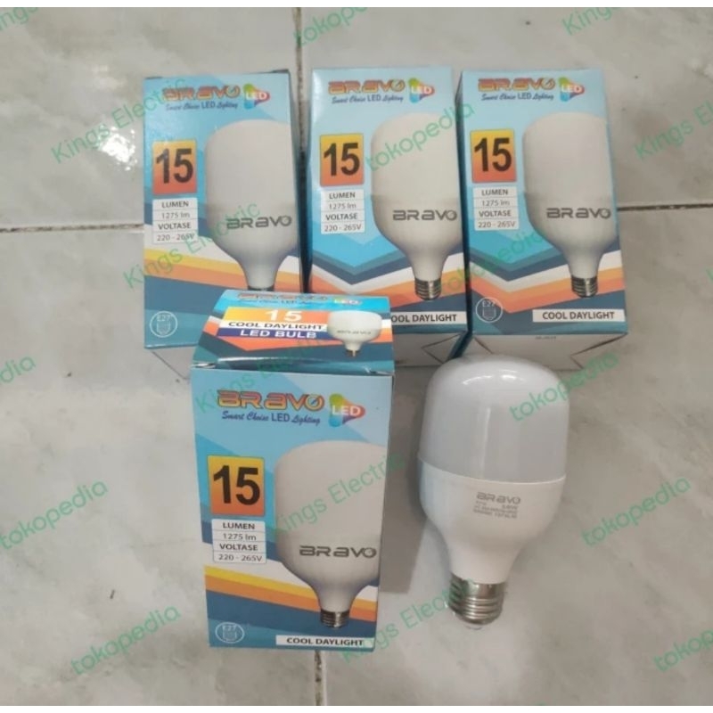 Jual Lampu LED murah BRAVO 15 watt Cahaya Putih Terang | Shopee Indonesia