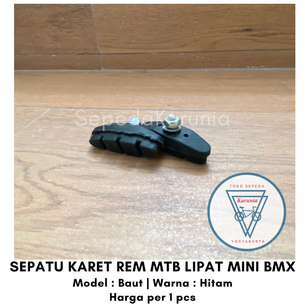 Jual Sepatu Karet Rem U Brake Kampas Sepeda MTB Lipat Mini BMX Model ...
