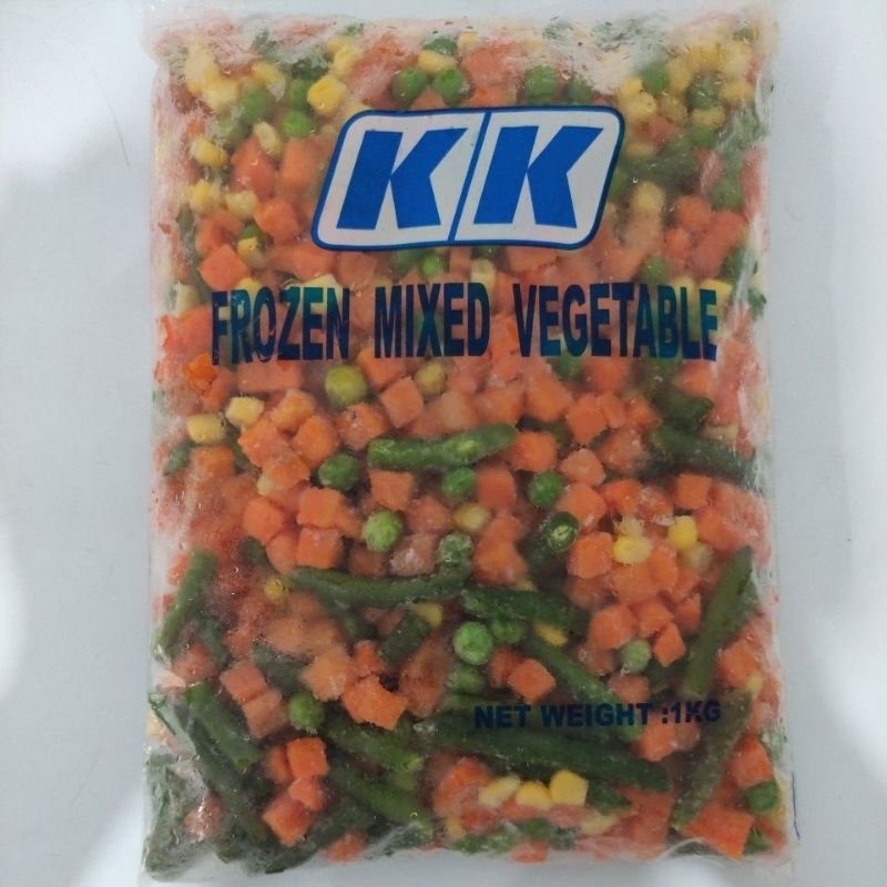 Jual KK Frozen Mix Vegetables 4 Jenis Sayur 1kg | Shopee Indonesia