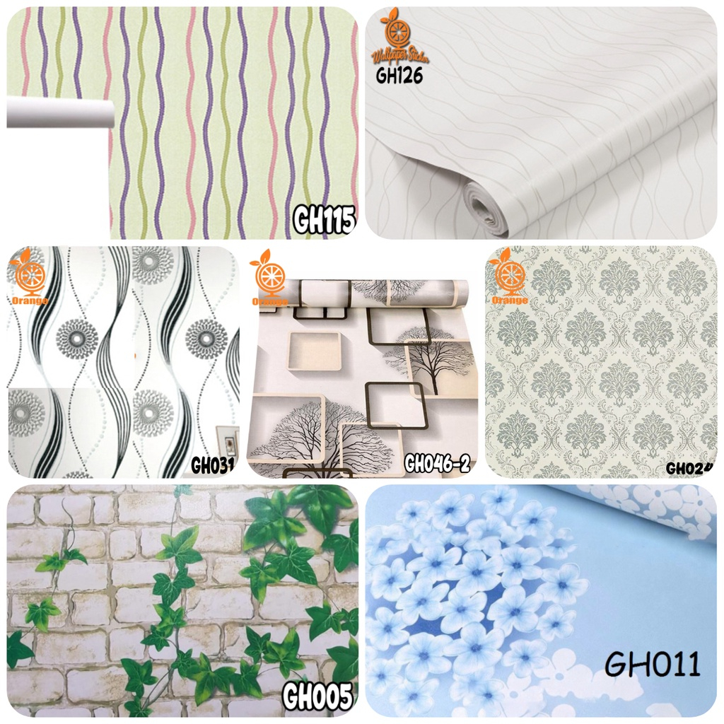 Jual TKB Wallpaper Stiker Dinding Wallpaper Aestetic Wallstiker ruangan ...