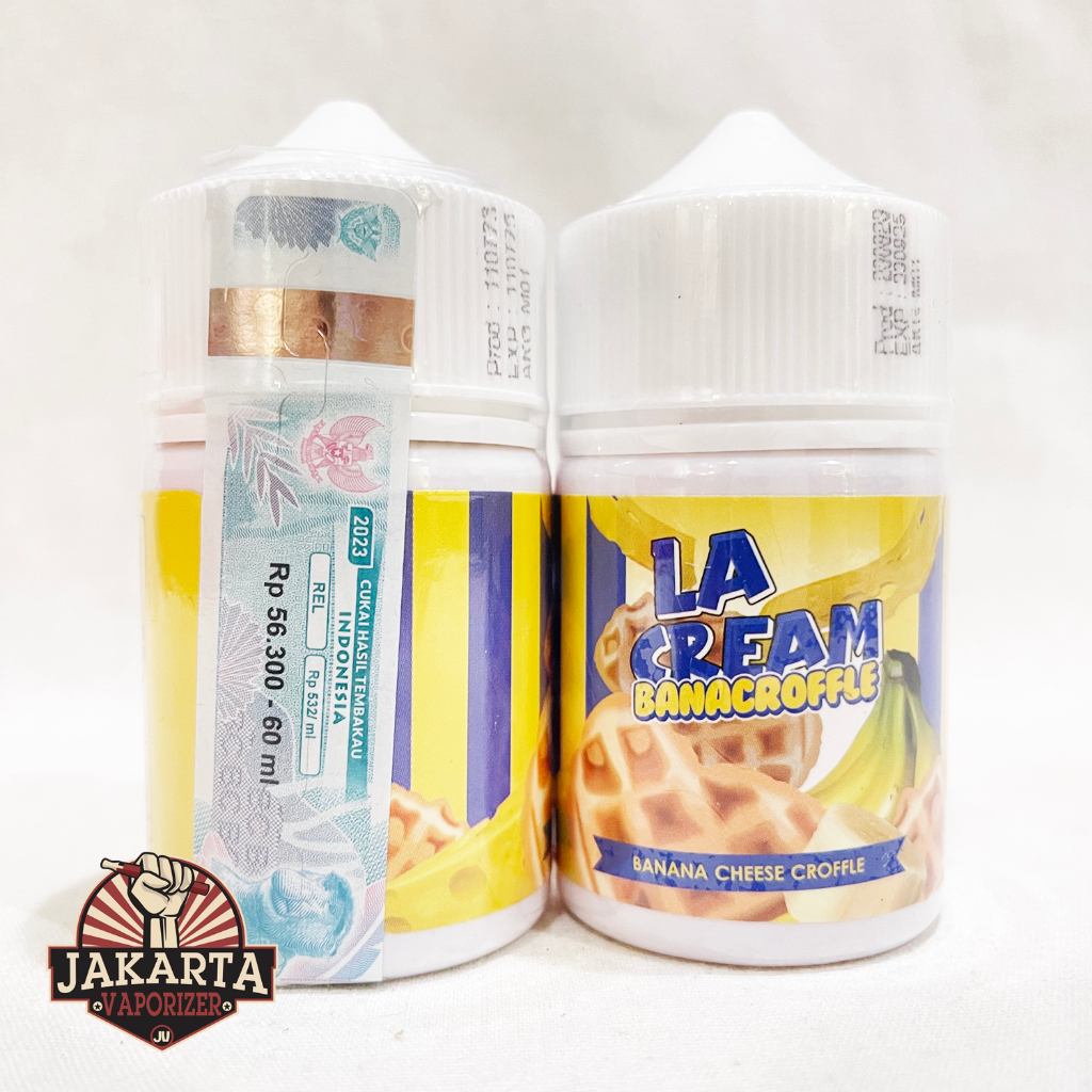 Jual LA CREAM BANACROFFLE BANANA CHEESE CROFFLE 60ML 3MG 6MG BY LEVICA JUICE | Shopee Indonesia