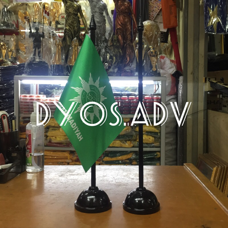 Jual Bendera muhammadiyah + tiang kayu meja | Shopee Indonesia