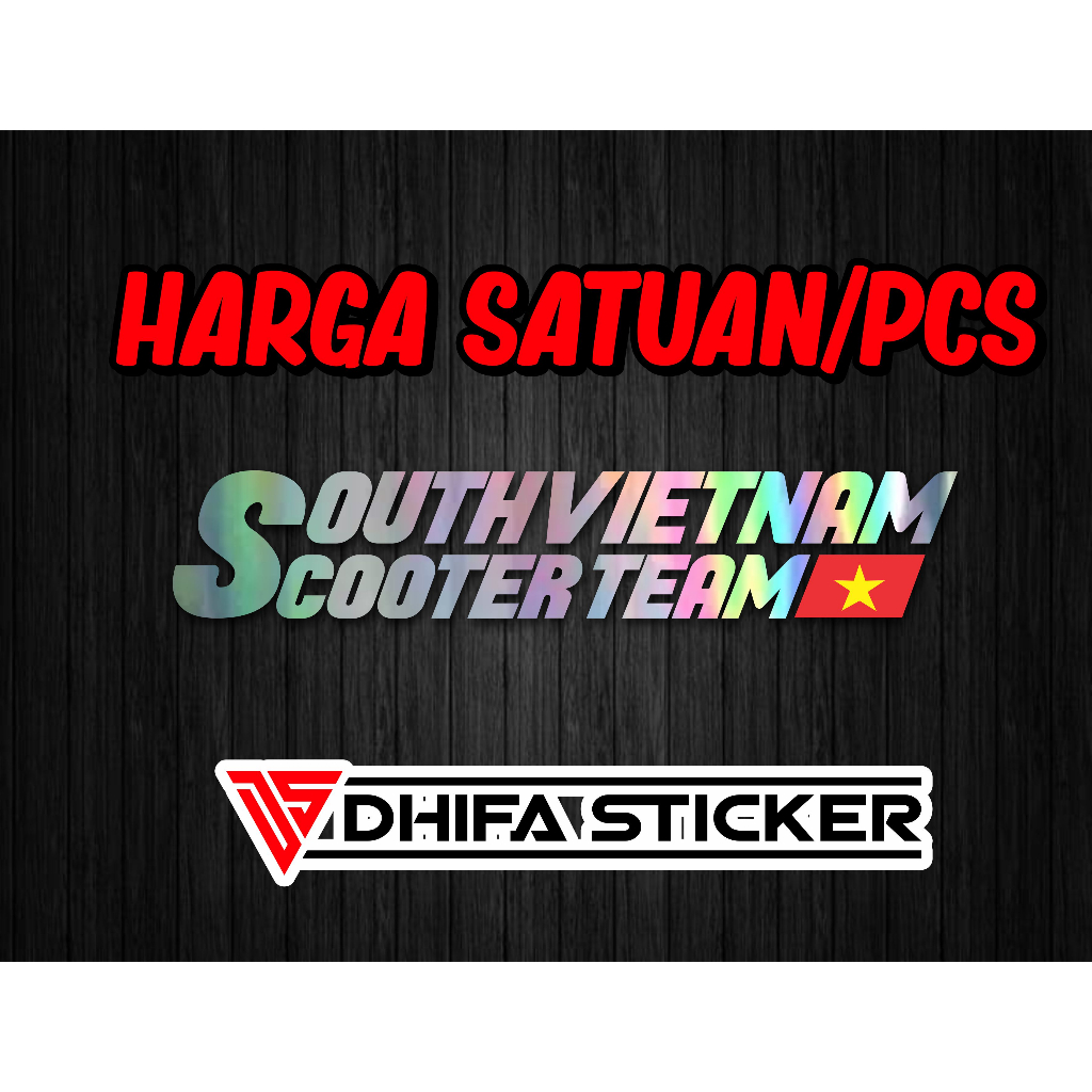 Jual Sticker SOUTH VIETNAM SCOOTER TEAM stiker tim vietnam | Shopee ...