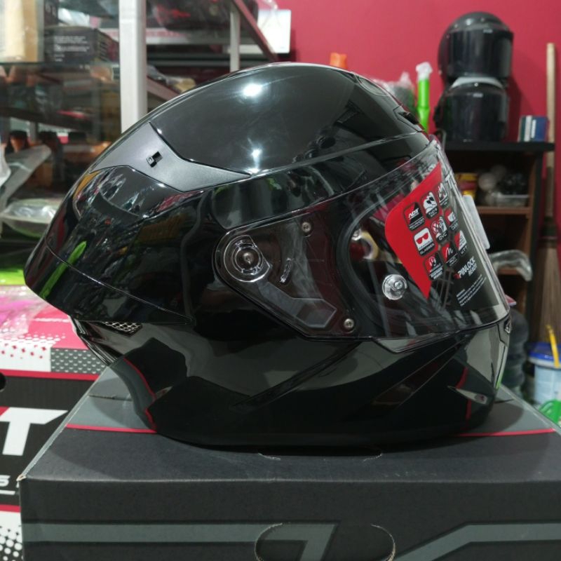 Jual Helm KYT TT Course Solid Black Original | Shopee Indonesia