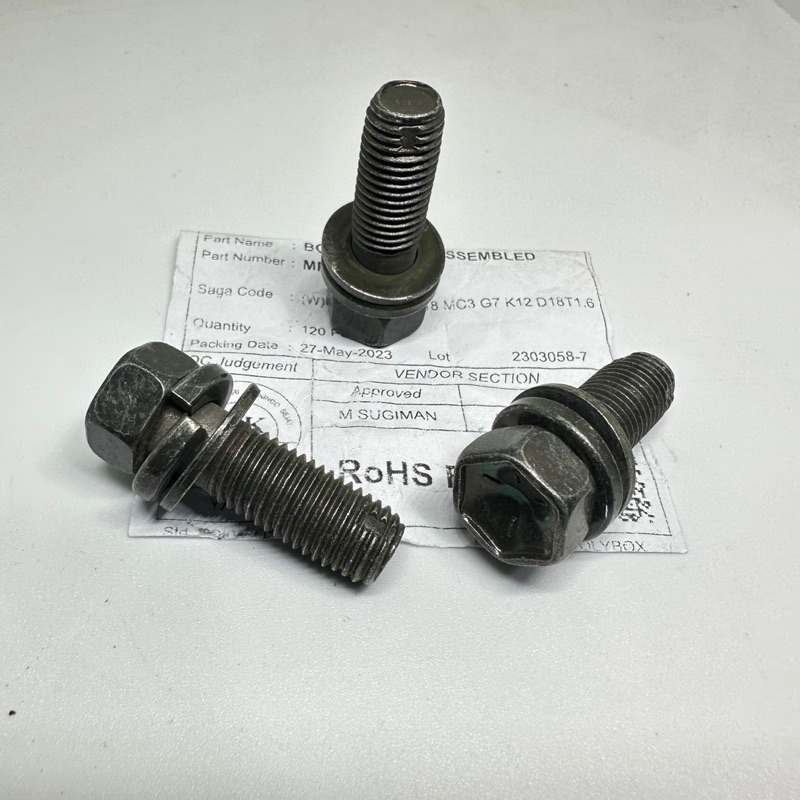 Jual baut jok Toyota universla / BAUT KUNCI 14 M10 / BAUT RING KARET ...