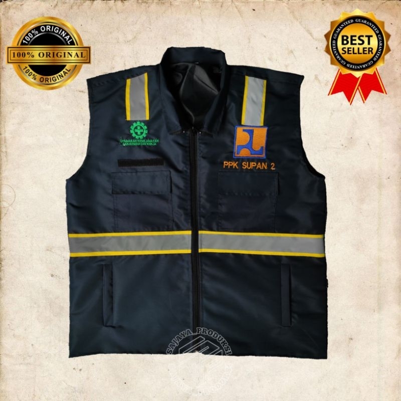 Jual rompi costum / rompi pupr / rompi safety costum | Shopee Indonesia