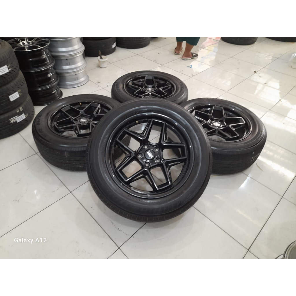 Jual VELG HSR WASILE RING 18 LEAR 8 PCD 5X114,3 + BS DUELER HT 235 60 ...