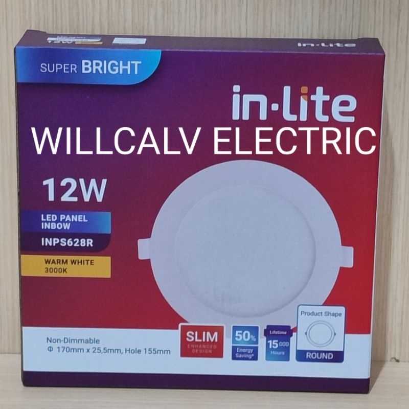 Jual Lampu panel Inlite 12W 6500K cahaya putih / Lampu downlight led ... Jual Lampu panel Inlite 12W 6500K cahaya putih / Lampu downlight led ...