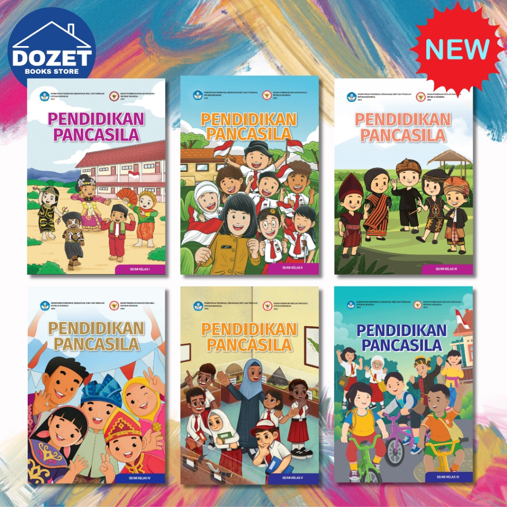 Jual Buku pendidikan pancasila kurikulum merdeka kelas 1 sampai kelas 6 SD terbaru untuk siswa ...