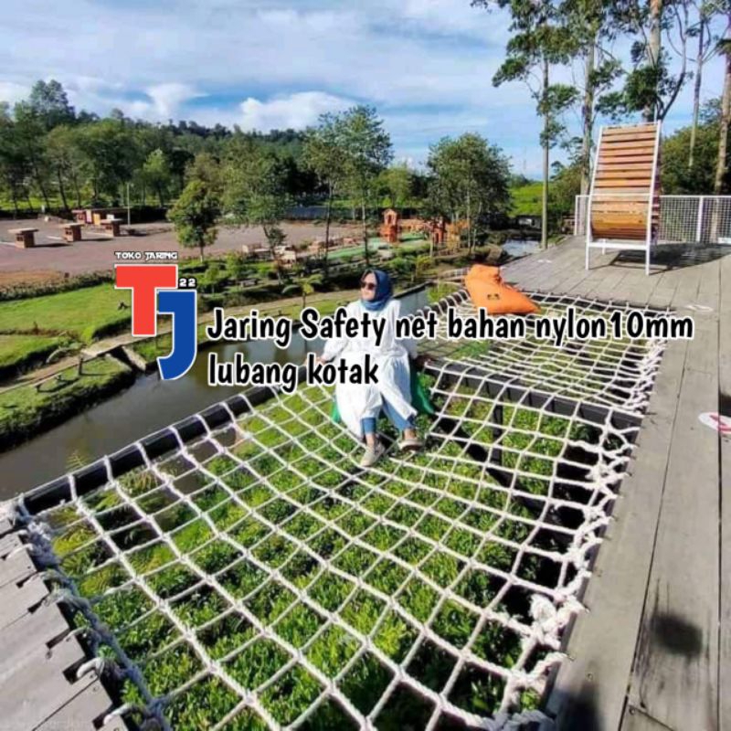 Jual Jaring Safety net Outbound/Hammock Bahan Nylon 10MM | Shopee Indonesia