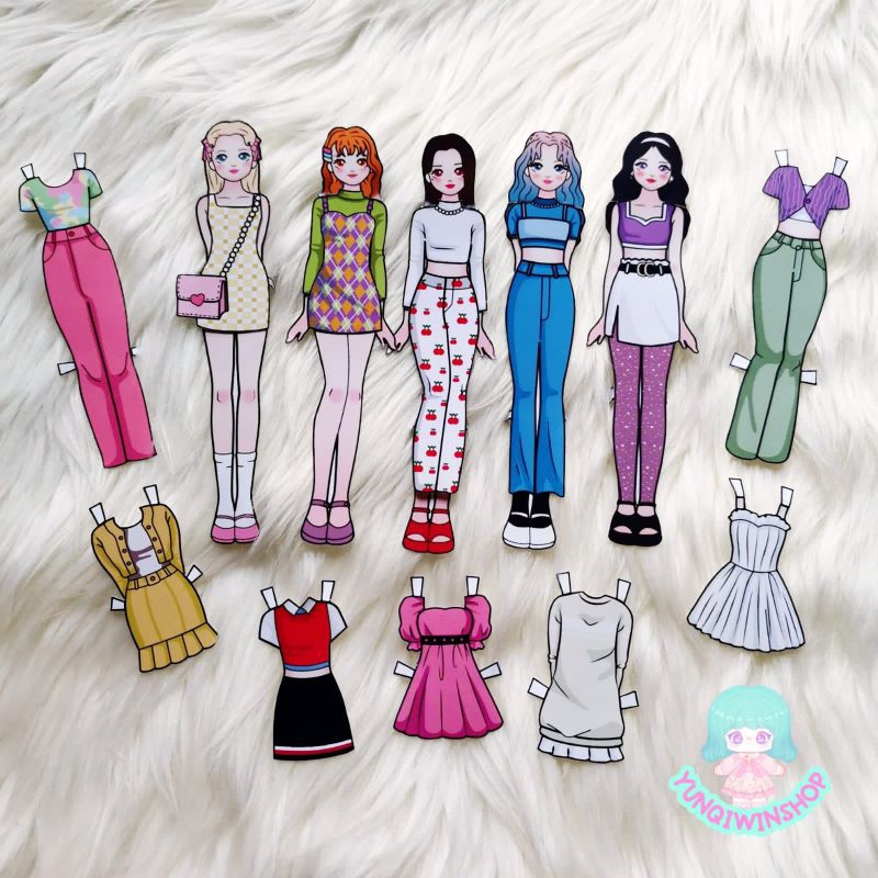Jual Bp bp an Jadul mainan bongkar pasang kertas viral paper doll ...