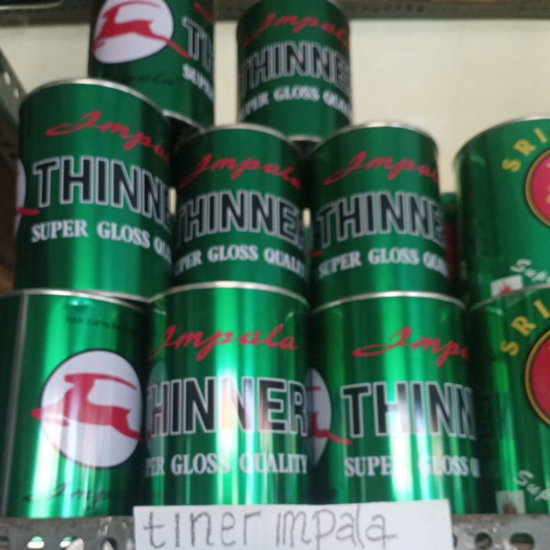 Jual Tiner Impala 1 liter / Thinner pengencer cat kayu besi impala | Shopee Indonesia