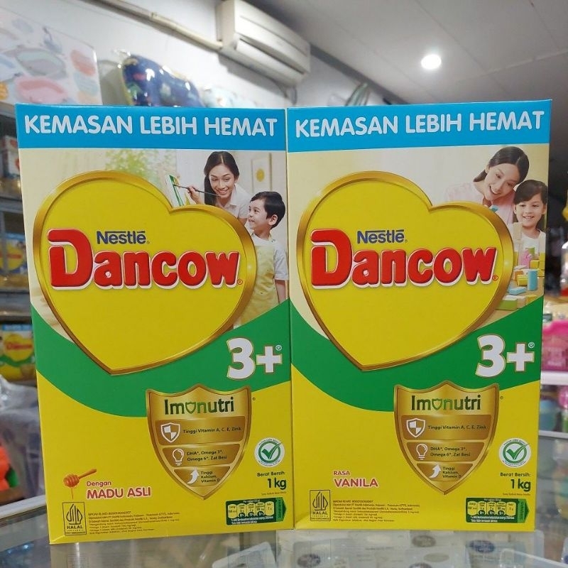 Jual Susu Dancow 3+ 1000gr 1kg Madu, Vanila, Coklat | Shopee Indonesia