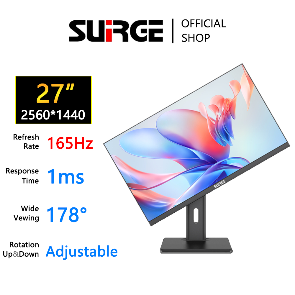 Jual SUIRGE 27 inch HD Gaming Monitor Rotating Screen 165Hz 1K No ...