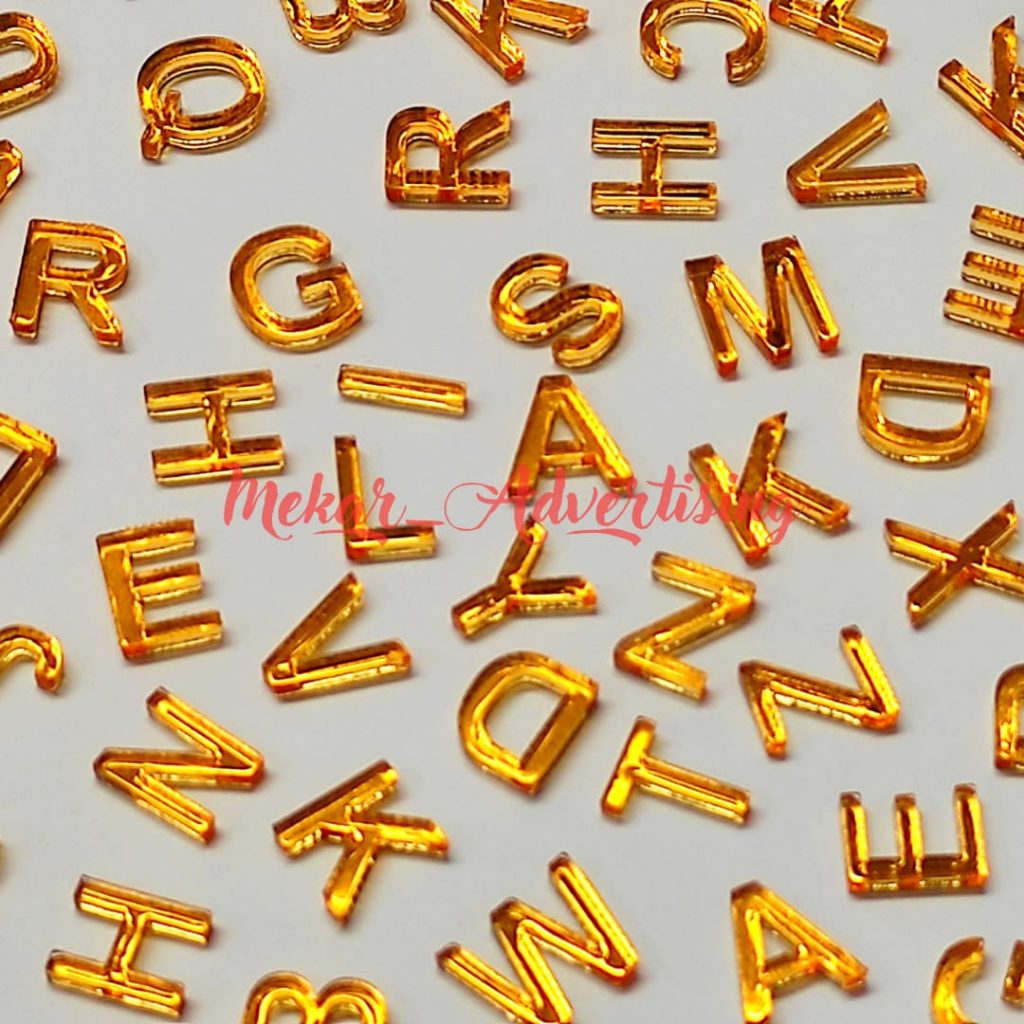 Jual HURUF AKRILIK GOLD| ANGKA AKRILIK GOLD | HURUF ABJAD AKRILIK GOLD ...