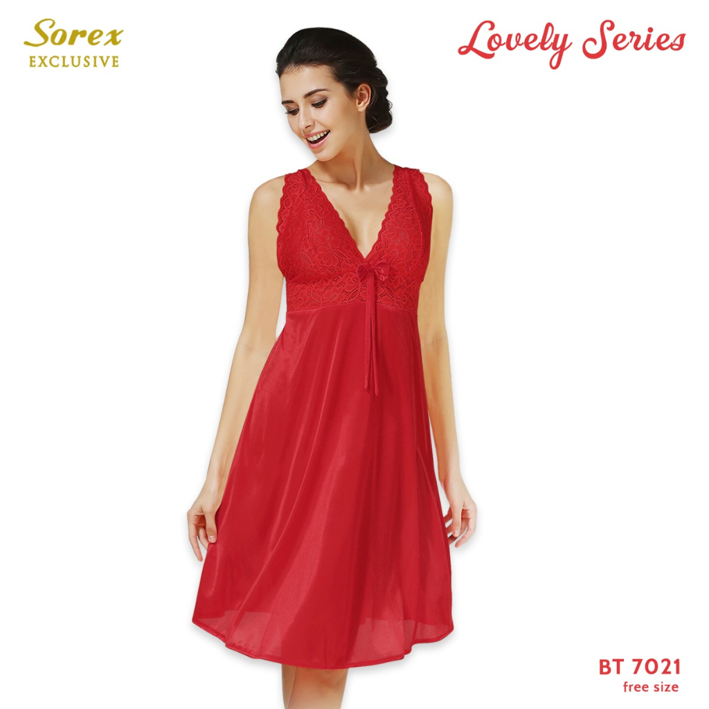 Jual Sorex Lingerie Lovely Series Baju Tidur Premium Satin Look ...