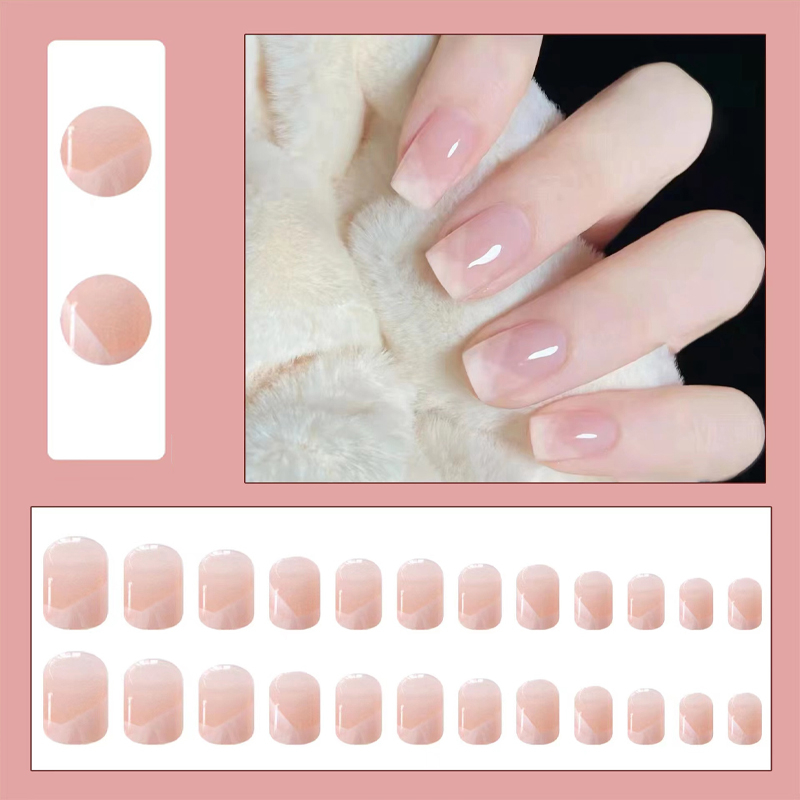 Jual 24Pcs Kuku Palsu Fake Nail Kuku Palsu Aesthetic Murah Import ...